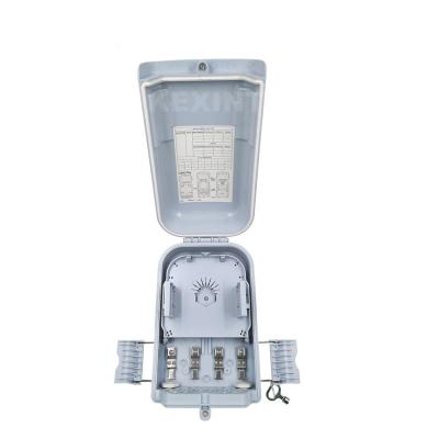 China KEXINT KXT-B-16G PLC grijze glasvezelverdeelkast 16 poorten buiten IP65 voor FTTH Te koop