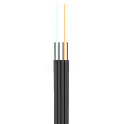 China KEXINT FTTH Fiber Optical Drop Cable GJSPXH Symmetrical Parallel Butterfly Cable for sale