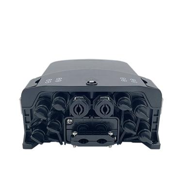 China KEXINT KXT-B-16L4 IP65 Waterdichte zwarte glasvezelverdeelkast 36 kernen buiten FTTH Te koop