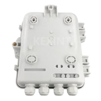 China KEXINT KXT-16A FTTH glasvezelverdeelkast 12 16 kernen buiten IP65 waterdicht wit Te koop