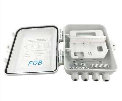 China KEXINT KXT-16A FTTH glasvezelverdeelkast 12 16 kernen buiten IP65 waterdicht wit Te koop