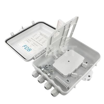 China KEXINT KXT-16A FTTH glasvezelverdeelkast 12 16 kernen buiten IP65 waterdicht wit Te koop