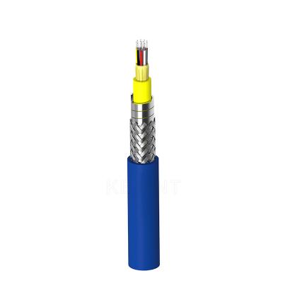China KEXINT FTTH GJSFJV Indoor Bundled Multi-core Steel Tape Armored Fiber Optical Cable for sale