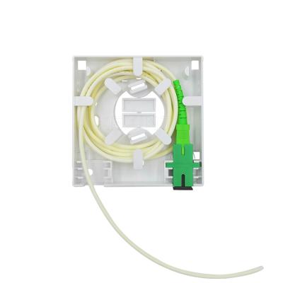 China KEXINT Desktop Fiber Optic Distribution Box 2 Ports ABS Material SC LC Connector for sale