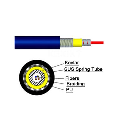 China KEXINT GJKXTKJ-48B6a2 FTTH GJSFJV Indoor Fiber Optical Cable Blue SM Multimode for sale