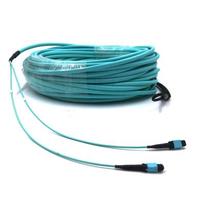 Cina 12 cavo a fibre ottiche blu dei centri dei centri 24 OM3 con la guaina esterna del PVC LSZH in vendita