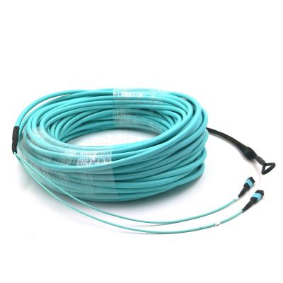 China FTTH OM3 MPO ao cabo de remendo ótico da fibra de MPO com olho puxando à venda