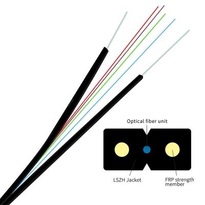 Cina guaina esterna del nero del PVC LSZH del cavo a fibre ottiche del diametro di 2.0mm 3.0mm in vendita
