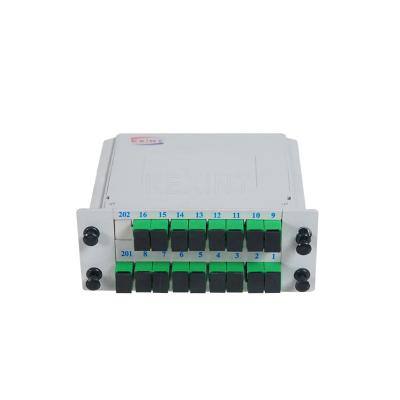 Cina Tipo colorato dello Sc APC Assette di separazione della fibra del separatore 1X16 dello SpA in vendita