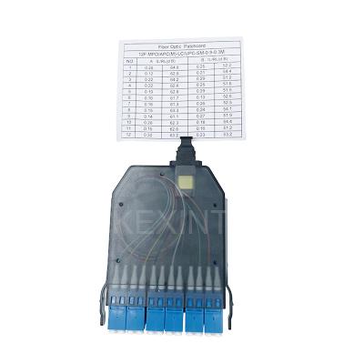 China KEXINT Fiber Optic Modular MPO MTP Cassette 12 Fiber LC UPC Single Mode ABS Shell for sale