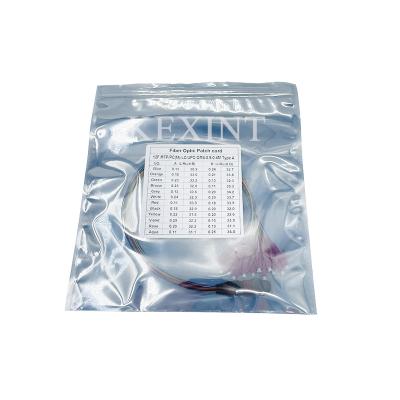 China 12 Cores Fiber Optic Trunk Cable Om4 Mtp/Pc Male - Lc/Upc Fanout 0.9mm 40cm for sale