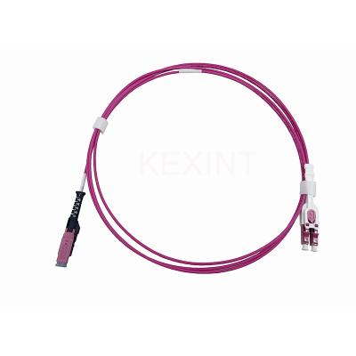 Cina KEXINT 2M MDC UPC a LC UPC Uniboot Duplex Multimode OM4 LSZH (OFNR) 2.0mm Fiber Optic Patch Cable in vendita