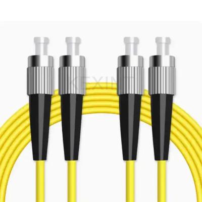 China KEXINT FC/UPC-FC/UPC LSZH 3.0MM Single Mode G657A1 Duplex 3M Fiber Optic Patch Cord for sale