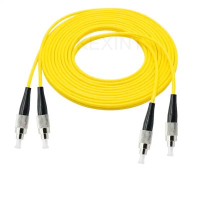 China KEXINT FC/UPC-FC/UPC LSZH 3.0MM Single Mode G657A1 Duplex 3M Fiber Optic Patch Cord for sale
