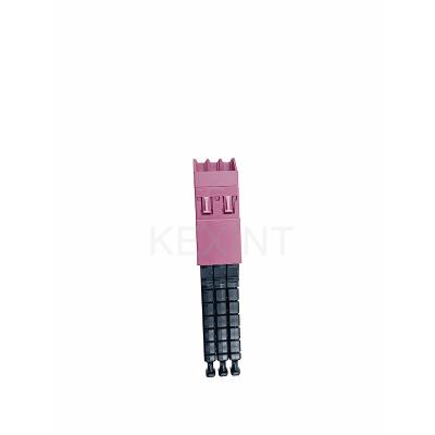 Cina KEXINT ELiMENT MDC 3 Port Adapter Mmultimode Heather Violet Con 3 tappi per la polvere Corrispondenza MDC Patch Cord in vendita