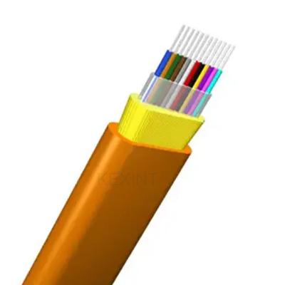 Cina KEXINT GJFDKBV 12 Core G657A1 Fibre Indoor Flat Ribbon Fiber Optical Cable in vendita