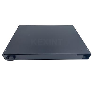 China KEXINT 24 Ports 1 U Rack Optic Distribution Frame Fan Shaped Fiber Optic Patch Panel for sale
