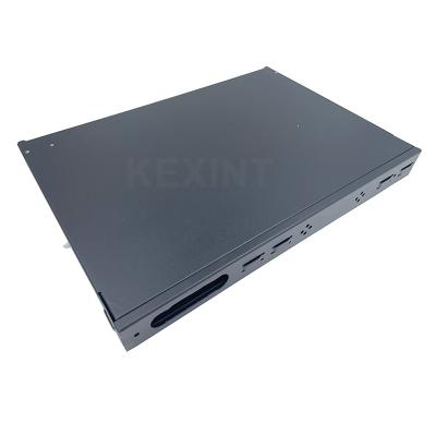 China KEXINT 24 Ports 1 U Rack Optic Distribution Frame Fan Shaped Fiber Optic Patch Panel for sale