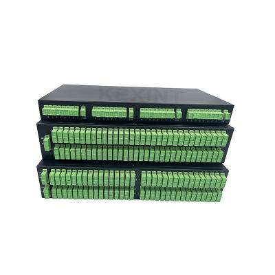 China KEXINT 4 X 8 SC APC Fiber Optic PLC Splitter 1U ODF 19 Inch Rack Fiber Optic Patch Panel for sale