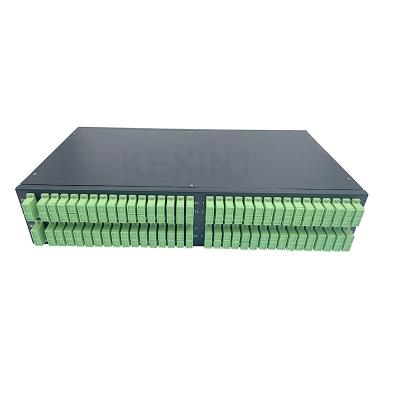 Cina KEXINT 4 PCS 1X 32 SC APC Fiber Optic PLC Splitter 2U ODF 19 pollici Rack Fiber Optic Patch Panel in vendita