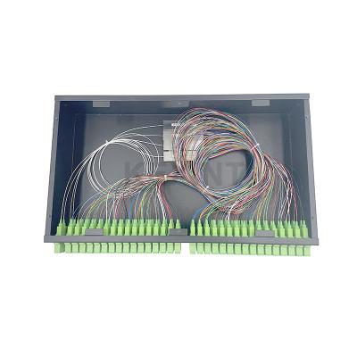 Cina KEXINT 4 PCS 1X 32 SC APC Fiber Optic PLC Splitter 2U ODF 19 pollici Rack Fiber Optic Patch Panel in vendita