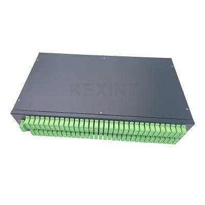 Cina KEXINT 2 PCS 1X 64 SC APC Fibra ottica PLC Splitter 2U ODF 19 pollici Rack Fibra ottica Patch Panel in vendita