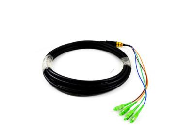 China 4 Cores 3m FTTX Fiber Optical Patch Cord Data Centre SC APC Fiber Waterproof Jumper Communication room for sale