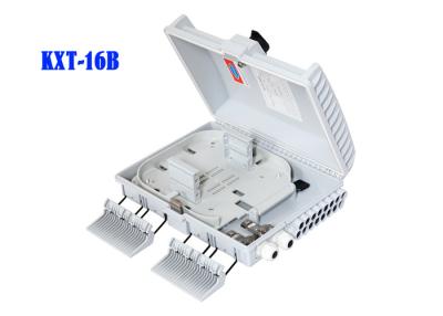 China 2 Into 16 Out Overhead Fiber Optic Distribution Box Splicing Black Holding Pole Gray for sale