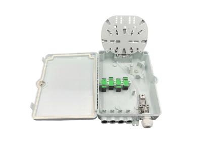 China De muur zet Doos Hoding Pool 4 Kernen Witte Zwarte Kleur IP65 van de Vezel de Optische Distributie op Te koop