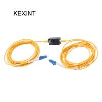 China Variable LC Fiber Optic Attenuator 0 - 30db Ceramic Sleeve Steel Material for sale