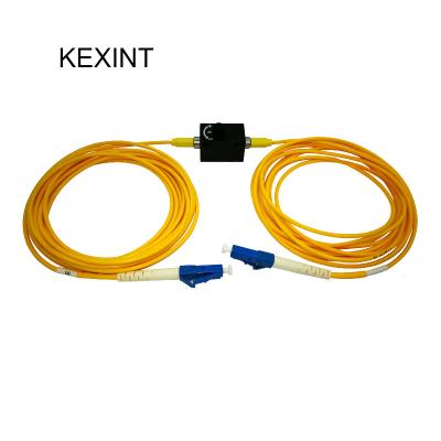 China Atenuador variable 0 de la fibra óptica del LC - material de acero de la manga de cerámica 30db en venta