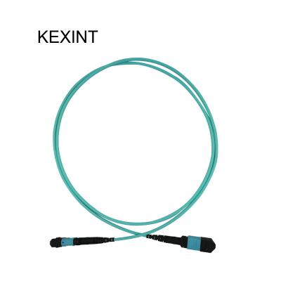 Cina il centro di 3M OM4 24 del cavo di toppa del cavo a fibre ottiche di 100G 24 MTP MPO in vendita