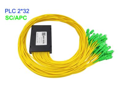 China ABS Box Fiber Optic PLC Splitter 3.0mm G657A1 SC/APC 17.2dB Insertion Loss G657A1 for sale