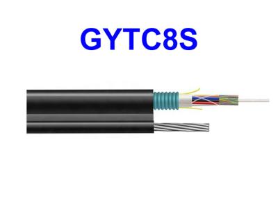 중국 GYTC8S 야외 광섬유 외장 케이블 강선 자립하 텔레콤 헌신적 오버헤드 판매용