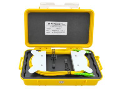 China OTDR Launch Cable Box Fiber Optic Tool Outdoor SC/APC LC/APC Connector 1km SM 1310/1550nm for sale