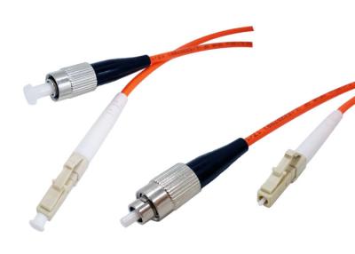 China MM FC-LC Fiber Optical Patch Cord 1 Meter PVC LSZH 100% 3D Test Indoor Multimode for sale