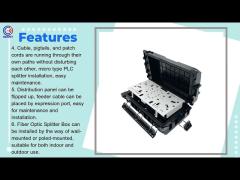 KEXINT FTTH Wall Mounting 16 Port SC/LC Adapter 1X16 PLC Splitter Fiber Optic Termination Box