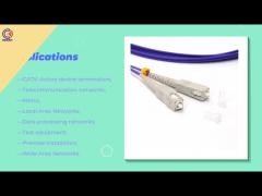 KEXINT Customizable MM OM2 Purple Color 50/125 2.0mm 3m LSZH SC-LC Duplex Fiber Optic Patch Cord