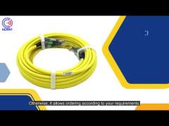 OM3 24 MTP MPO Fiber Optical Patch Cord Type B SENKO Water Blue