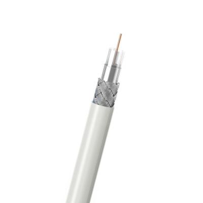 Cina TIANJIE-AWG18 CCS/BC Quad schermato RG6 FPE Isolamento 305m o 1000ft Cavo coassiale per CCTV CATV in vendita