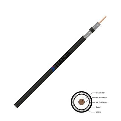 Cina 20 AWG Cavo elettrico coassiale CCS/BC Doppio isolamento schermato RG59 FPE per telecamera CCTV in vendita