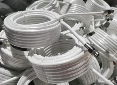 Cina Cavo coassiale CCTV RG6 F - Connettore tipo OEM bianco o nero in vendita