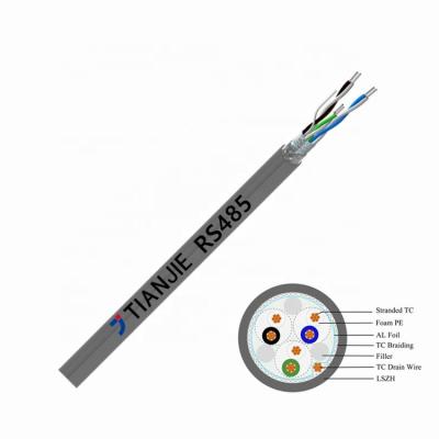 中国 3 ペア 22AWG ツイスト RS485 シールド ケーブル RVVP 通信ケーブル 販売のため