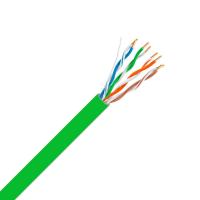 China ETL Listed Plenum Rated 24AWG 4 Pairs UTP Cat5e Cable CMP Solid Bare Copper 1000 Ft for sale