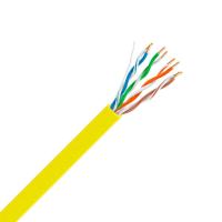 China ETL Listed Plenum Rated 24AWG 4 Pairs UTP Cat5e Cable CMP Solid Bare Copper 1000 Ft for sale