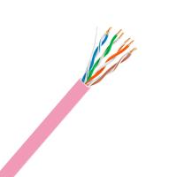 China ETL Listed Plenum Rated 24AWG 4 Pairs UTP Cat5e Cable CMP Solid Bare Copper 1000 Ft for sale