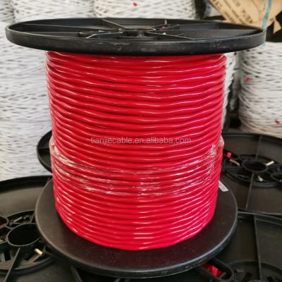 Cina TIANJIE-2C Cavo di allarme antincendio a doppino intrecciato in PVC rosso schermato con conduttore in rame solido da 1,0 mm2 in vendita