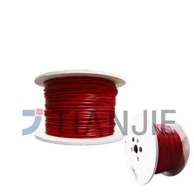 Cina TIANJIE-2C Cavo di allarme antincendio a doppino intrecciato in PVC rosso schermato con conduttore in rame solido da 1,0 mm2 in vendita