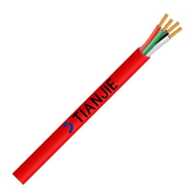 Cina AS/NZS Standard 4C*2.0mm2 Cavo di allarme antincendio in PVC rosso non schermato in rame nudo solido per sistema di allarme antincendio in vendita