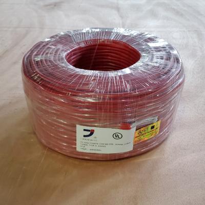 Cina Cavo di allarme antincendio a doppino intrecciato in PVC rosso non schermato con conduttore in rame solido UL FPLR 4C 18AWG in vendita